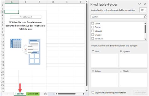 Pivot Tabelle In Schritten Excel Pivot Tabelle Ms Excel