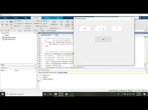 Making GUI Addition Of Two Numbers In MATLAB YouTube