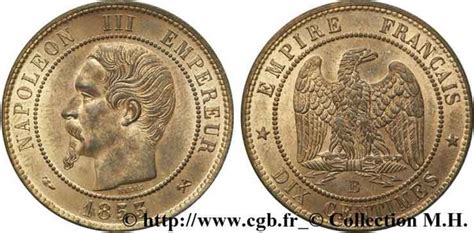 1853 Rouen Dix centimes tête nue Sup