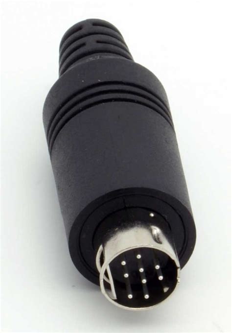 Mini Din Erkek Konnektör 9 Pin Kablo Adaptör Fan Network