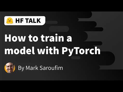 train and deploy pytorch model