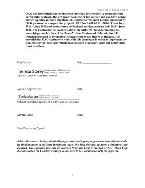 Fillable Online Sole Source Form Trout FY21 Fax Email Print PdfFiller