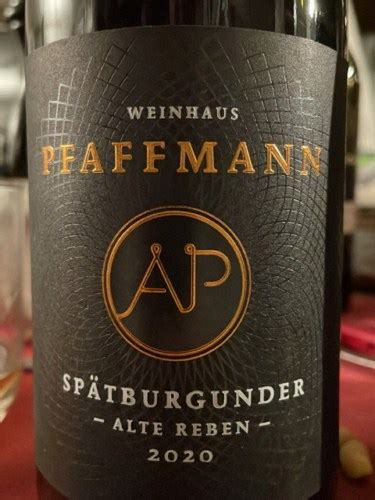 Pfaffmann Sp Tburgunder Alte Reben Vivino Us