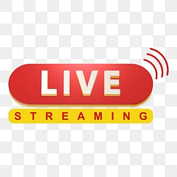 Live Streaming Clipart PNG Images 3d Live Stream Overlay Icon