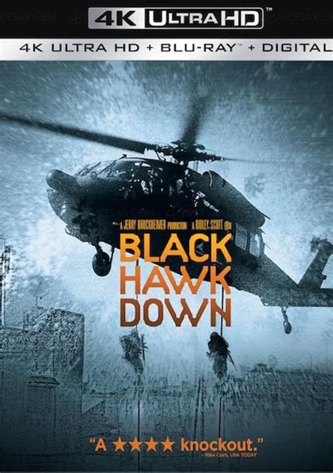 La chute du Faucon Noir un 4K Ultra HD Blu Ray pour le génial film de
