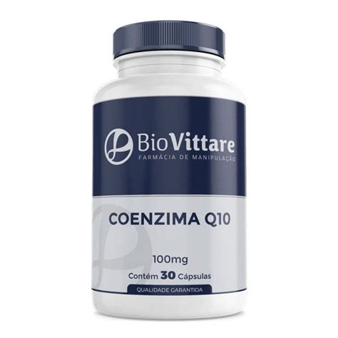 Coenzima Q10 100mg 30 Cápsulas Mais Energia e Saúde Cardíaca