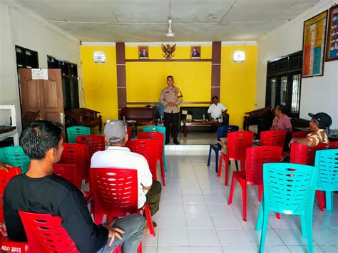 Polsek Tapung Hilir Gandeng Tokoh Masyarakat Dan Pemerintah Desa Wujud