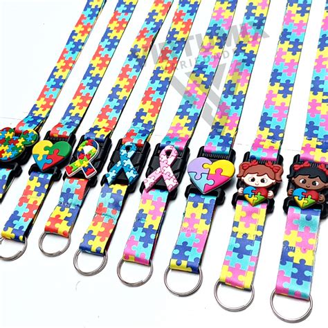 Cordão Identificação Autismo Personalizado Emborrachado Autista