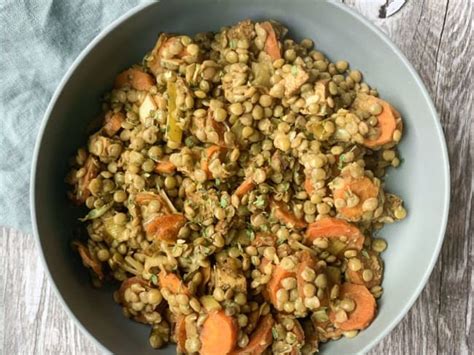 Lentilles végétariennes Recette par Fourneaux Et Fourchettes