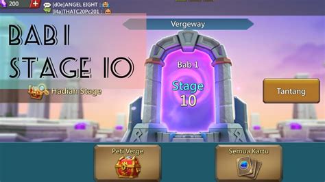 Lord Mobile Vergeway Bab Stage Youtube