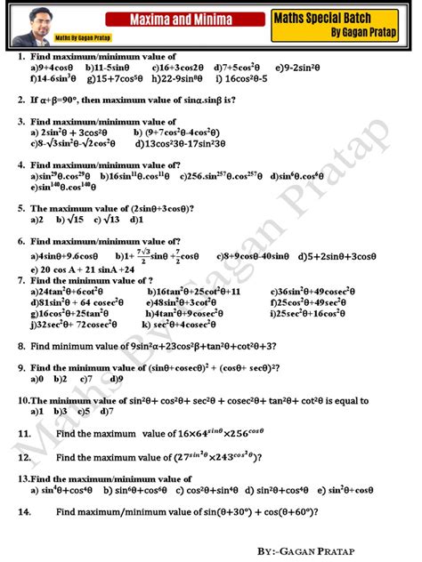 maxima minima pdf maxima and minima mathematical analysis