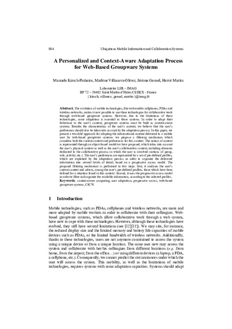 pdf personalized and context aware adaptation process for awareness information on web based
