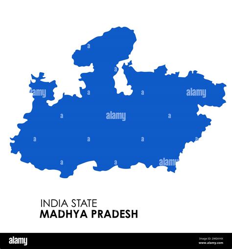 Madhya Pradesh Map Of Indian State Madhya Pradesh Map Vector