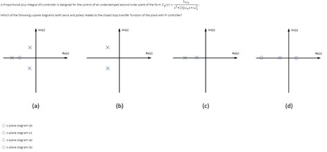 [solved] zeros and poles diagram a proportional plus integral pi course hero