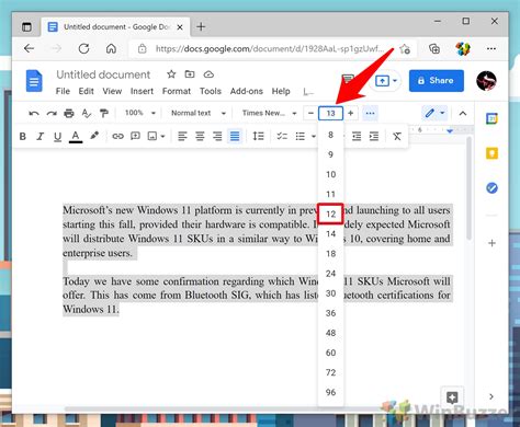 How To Change Default Font Style Line Spacing And Font Size In Google