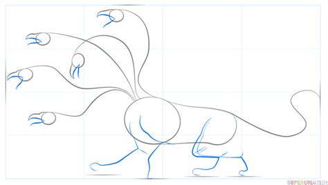 How To Draw A Hydra Step By Step Drawing Tutorials