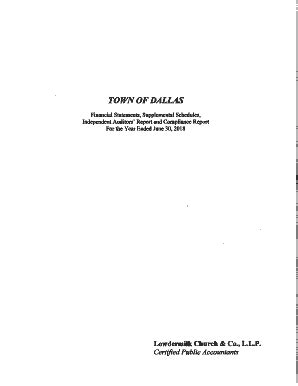 Fillable Online Financial Statements Supplemental Schedules Fax Email