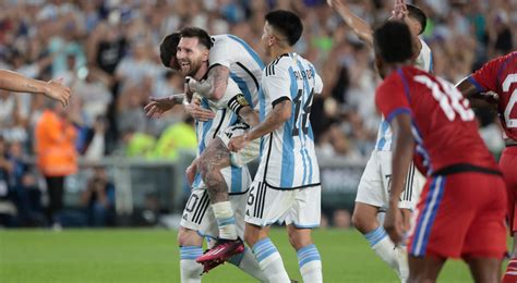 Argentina vs Panamá resultado resumen y cómo quedó el partido