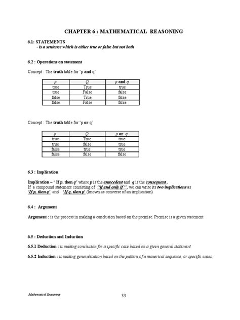 chapter 6 ii math reasoning enrich pdf logical consequence argument