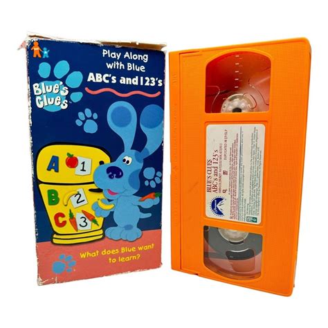 Blues Clues Abcs And S Vhs Nickelodeon Nick Jr Orange Tape Etsy