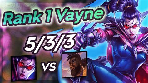 Vayne Vs K Sante Challenger Gameplay Rank 1 Vayne YouTube