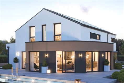 Modernes Satteldach Haus Evolution V Hausbaudirekt De