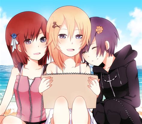 Kairi Xion And Namine Kingdom Hearts And More Drawn By Sera