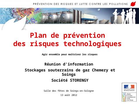 PPT 1 Plan de prévention des risques technologiques Agir ensemble