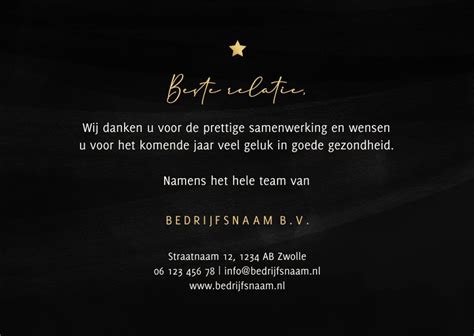 Zakelijke Kerstkaart Grote Ster Fijne Kaartje2go