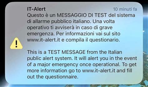 Cos è e come funziona IT Alert il sistema di allarme nazionale che