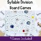 Syllable Division Board Games Tiger Camel Rabbit Turtle Lion