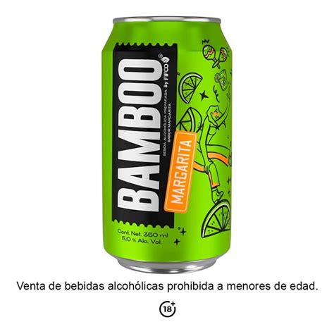 Bebida alcohólica preparada Bamboo Cooler margarita 350 ml Walmart