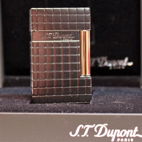 ST Dupont Lighter Ligne 2 Ceramium A C T Palladium Trim Grey
