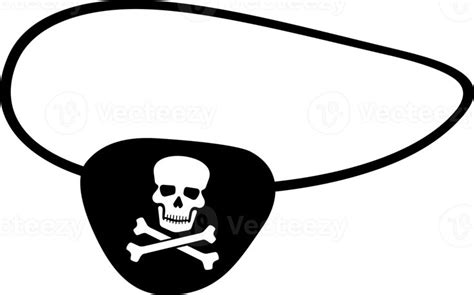 parche en el ojo pirata png ilustración