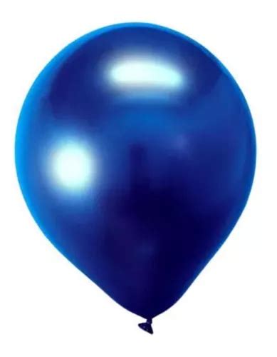 Balão Bexiga Cromado Metalizado Azul 25 Unidades N9 MercadoLivre