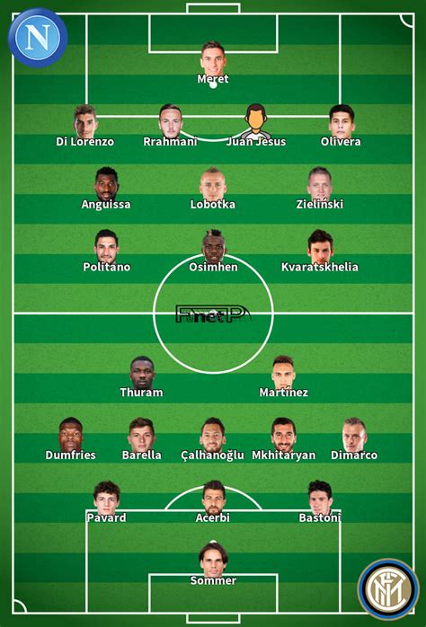 Napoli vs Inter pronóstico Quién tiene más probabilidades de ganar