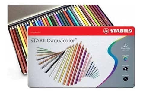 Estuche Met Stabilo Con 36 Lápices De Colores Acuarelables Color Del