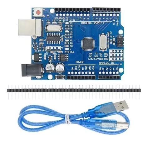 Placa Compatível Arduíno Uno R3 Atmega328 Cabo Usb Parcelamento