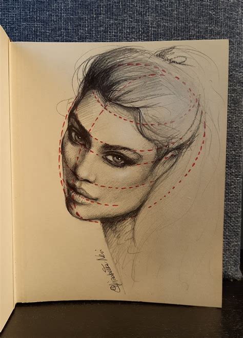 Disegni Di Volti Femminili Facili Disegni Da Copiare Myra Nazarova