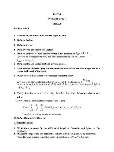 qb unit 1 pdf coordinate system euclidean vector