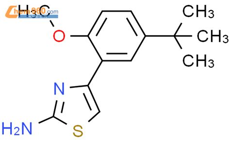 383132 28 3 4 5 tert Butyl 2 methoxy phenyl thiazol 2 ylamineCAS号