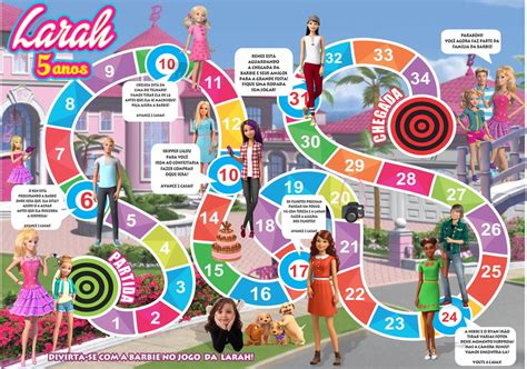 Jogo De Tabuleiro Barbie No Elo Thunderpanda Festas F A