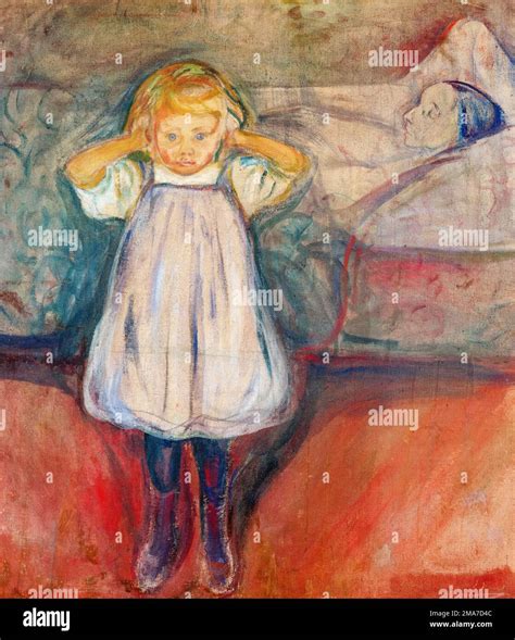 Edvard Munch El niño y la muerte pintura al óleo sobre lienzo 1899
