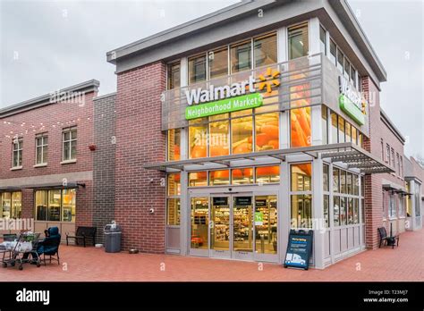 Entrance To A Walmart Neighborhood Market In Bentonville Ar Home Town