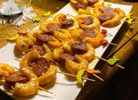 Brochettes Crevettes Chorizo Recette Simple Cook On Line Cuisine