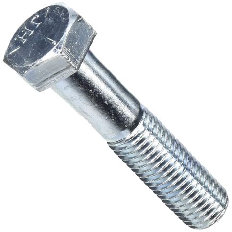 Tornillo Hexagonal Media Rosca Ordinaria Zinc 1 4x2 1 2 Pulg Perno