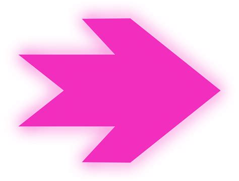 Neon Pink Arrow 18745812 PNG