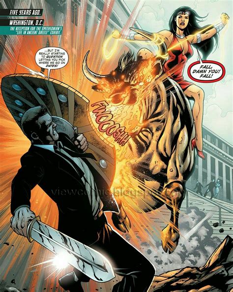 Wonder Woman And Steve Trevor Fight Kalkotauroi Dc Comics Superheroes
