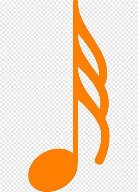 Nota M Sica Naranja Musical Melod A Png Pngwing