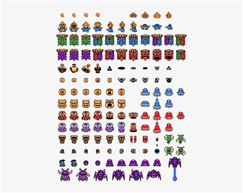 A Sprite Sheet Featuring Enemies Like Shyguy And Koopatroopa From